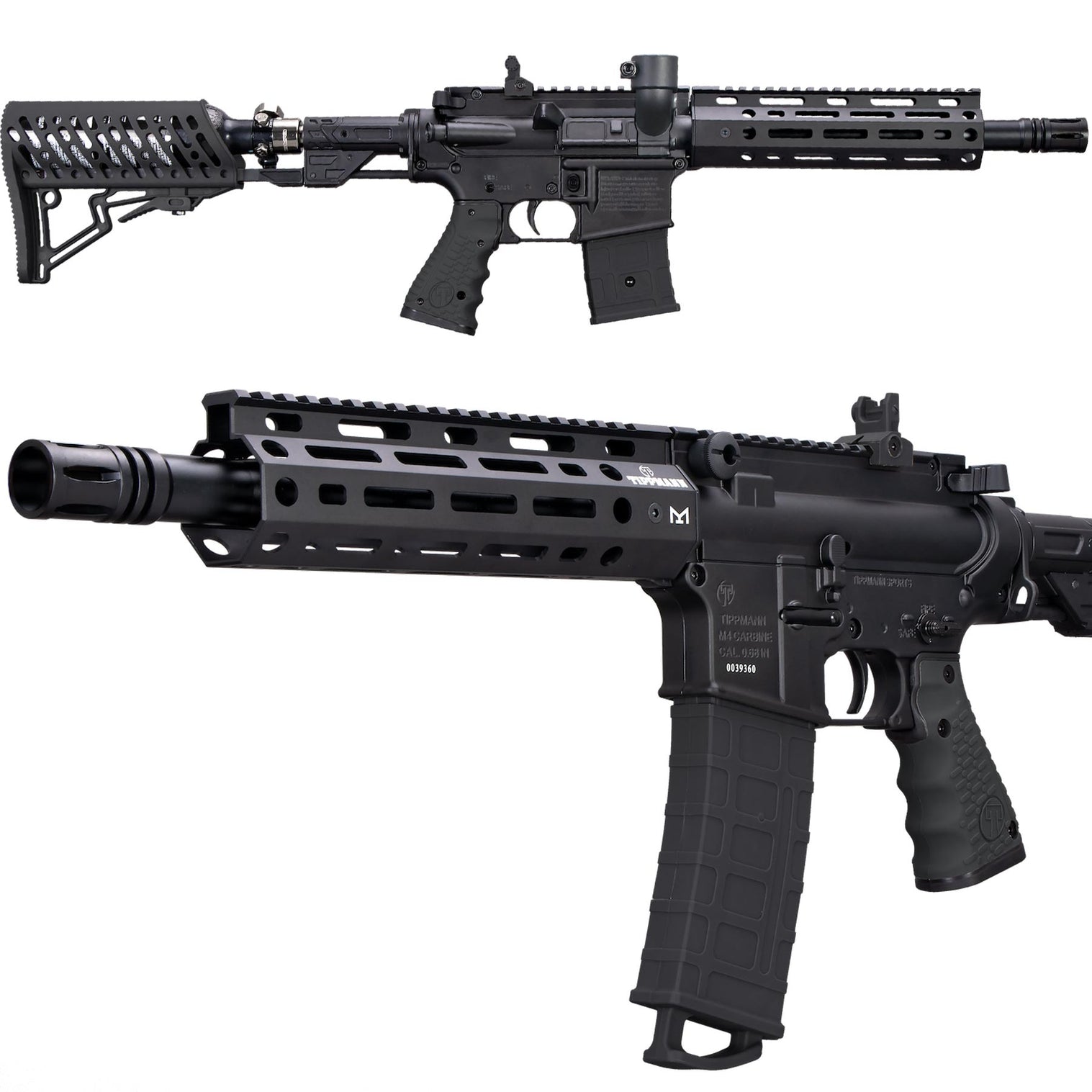 Tippmann TMC Elite Mag Fed Paintball Marker w/ Air Thru Stock Black ...