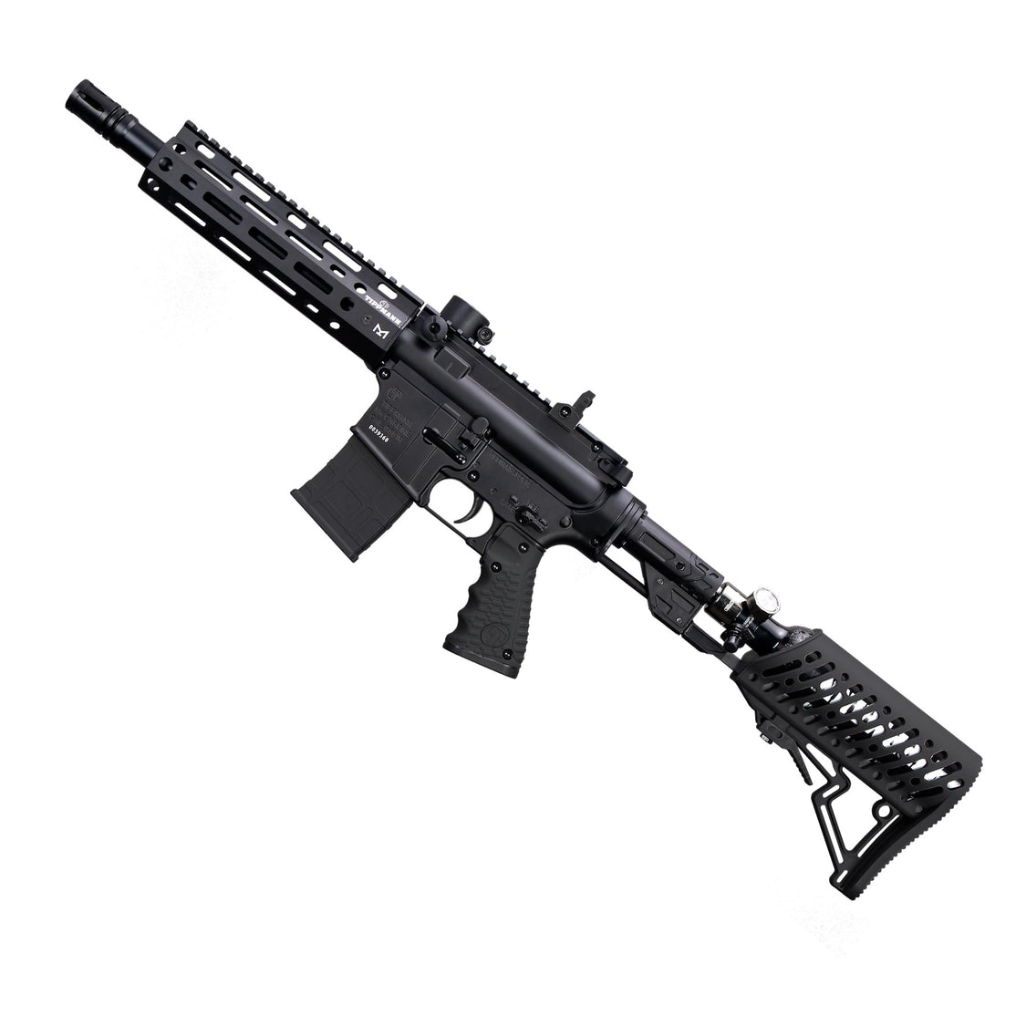 Tippmann TMC Elite Mag Fed Paintball Marker w/ Air Thru Stock Black ...