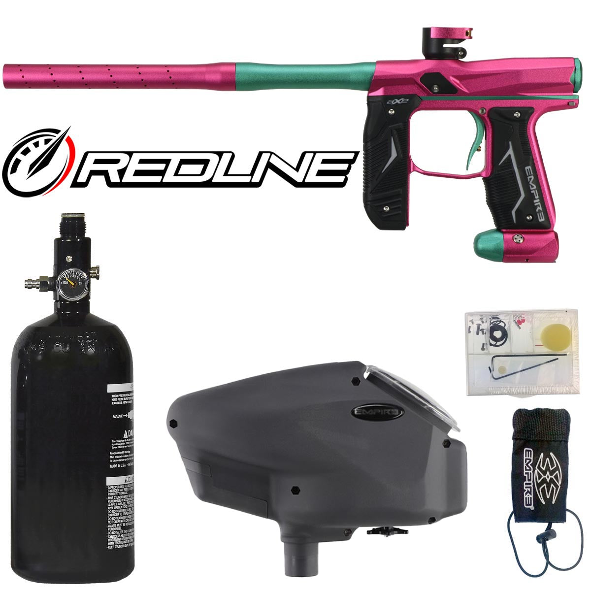 Empire Axe 2.0 with Redline OLED Board Dust Hot Pink Dust Teal Rookie ...