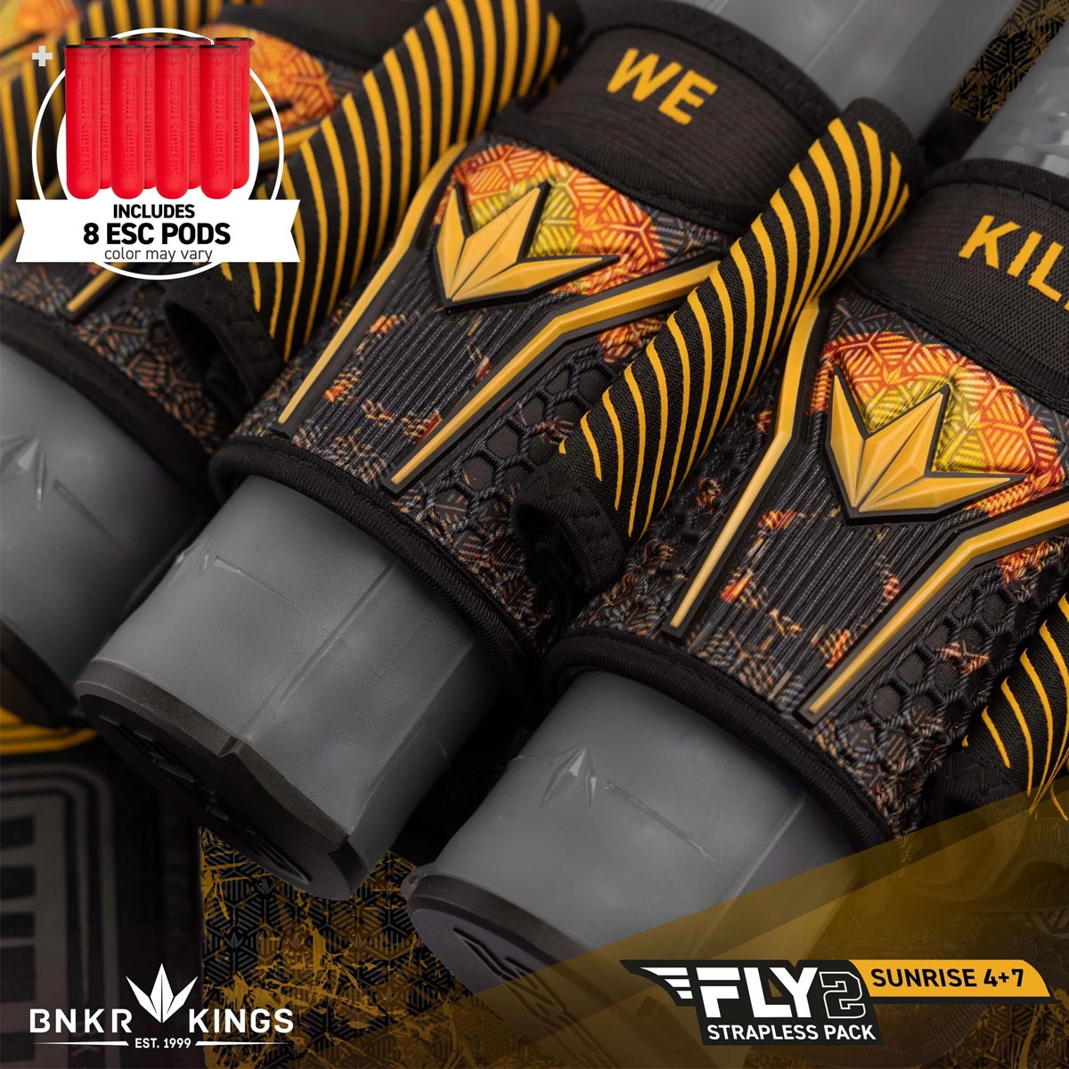 Bunkerkings Fly2 Pack Sunrise Skull 4+7 with 8 ESC Pods – Discount ...