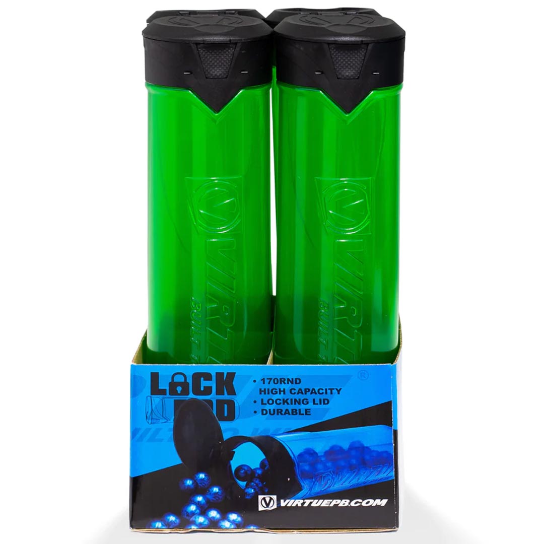 Virtue Lock Pods 170 Round 4 Pack Lime – DiscountPaintball.com