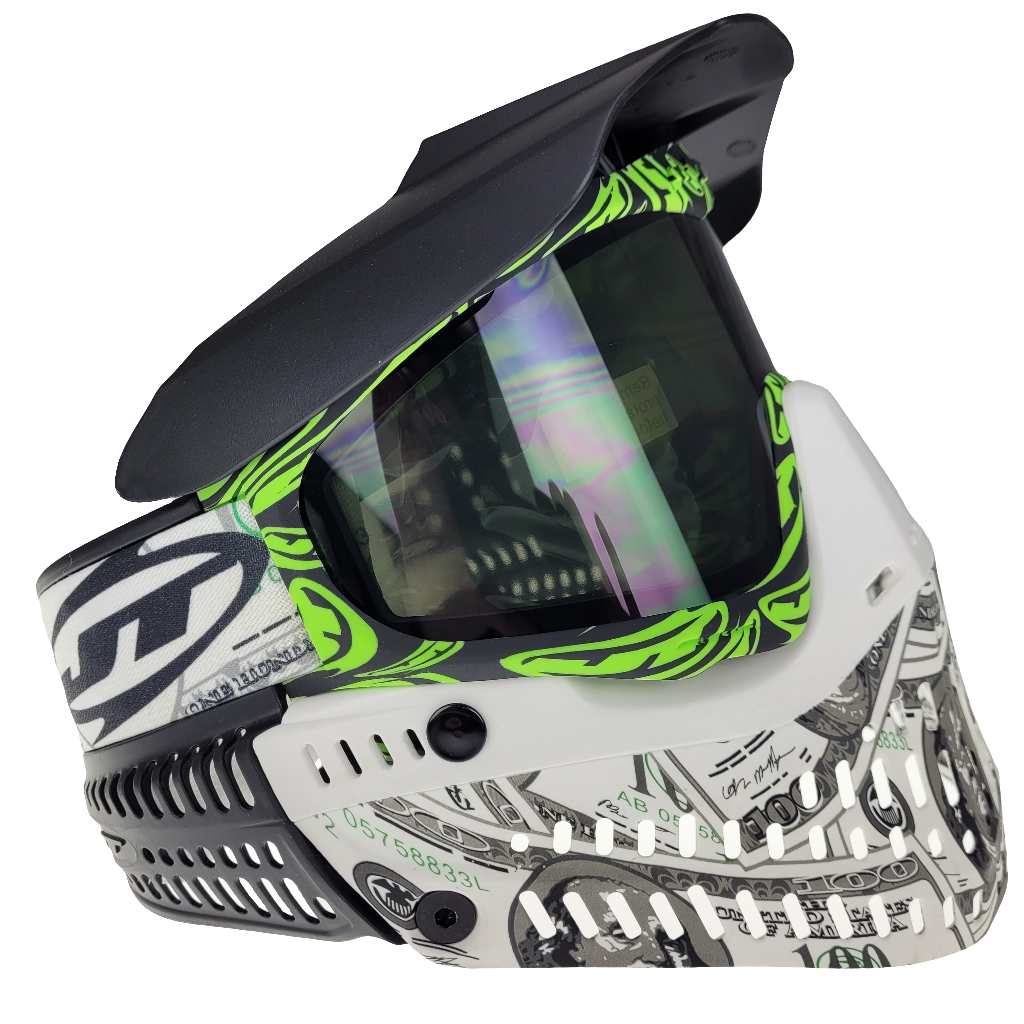 JT Proflex 100 Dollar Bill Lime Custom Goggle w Smoke Lens ...